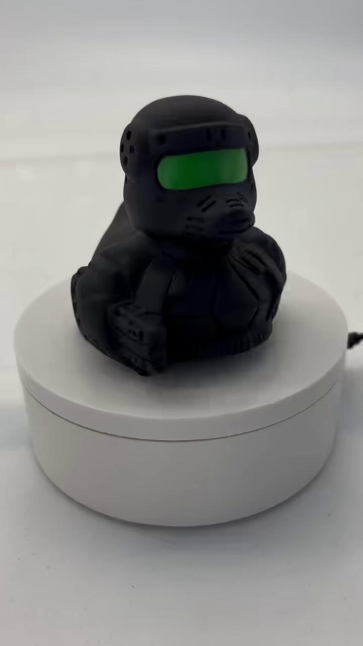 Black Mechanical Warrior Rubber Duck - The most charming bath toy ...